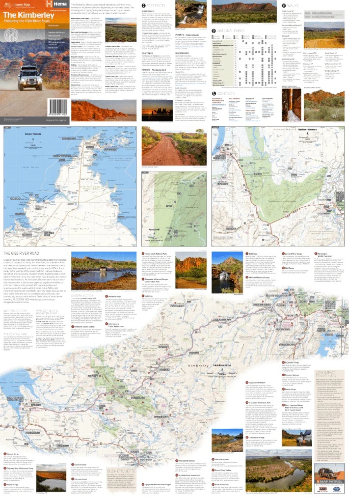 Hema The Kimberley Map (Featuring Gibb River Road) – Bushcraft Equipment